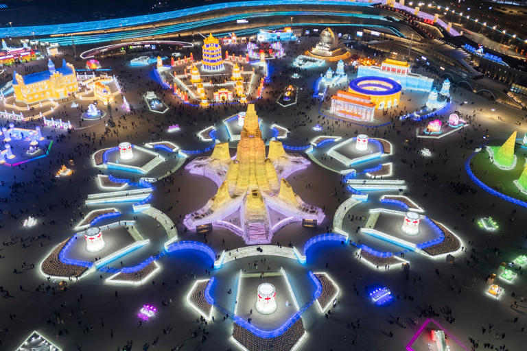 Pictures of the spectacular Harbin ice festival in northern China