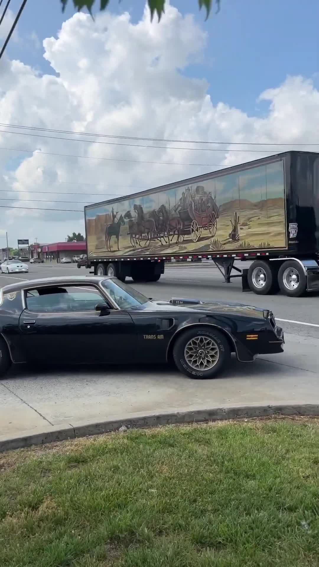 Snowman passing by my Trans Am 🤠 #smokeyandthebandit #transam