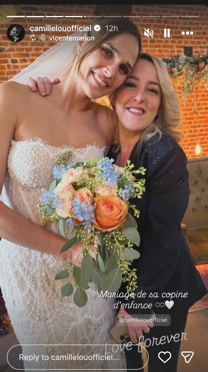 Camille Lou sublime mariée, l'actrice dévoile d'adorables clichés de ...