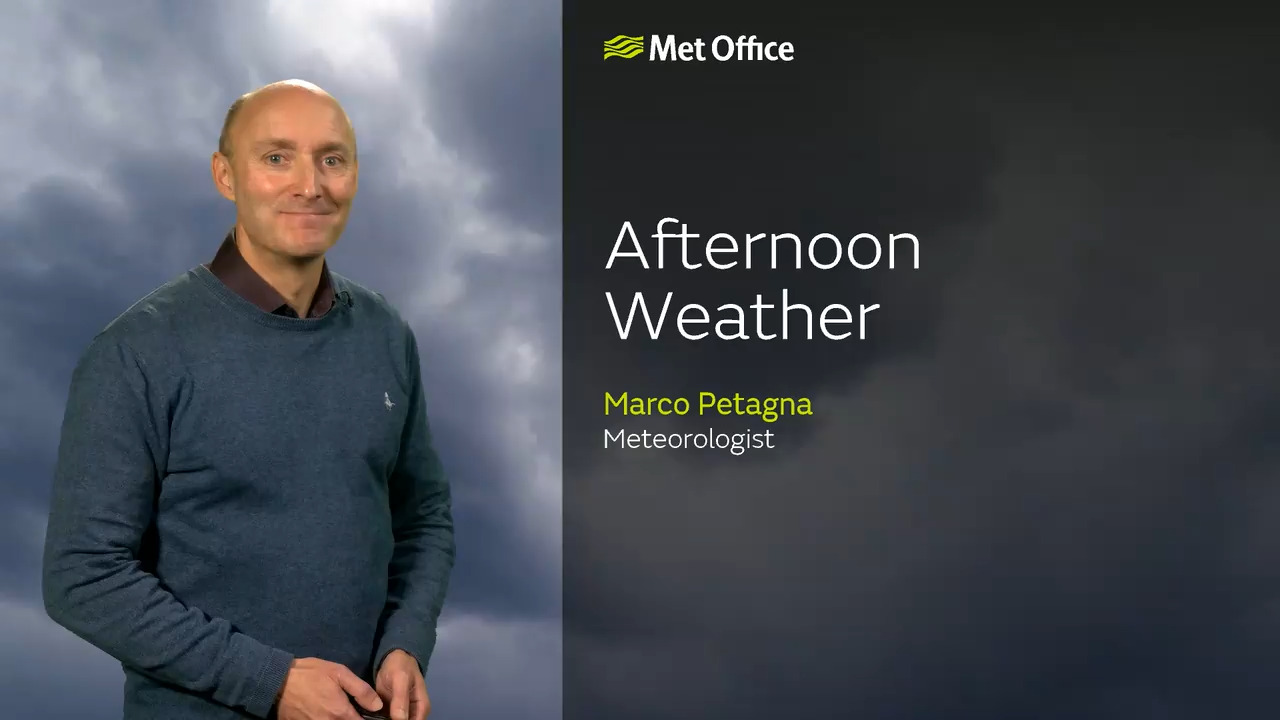 Met Office Sunday afternoon weather forecast 26/10/2025