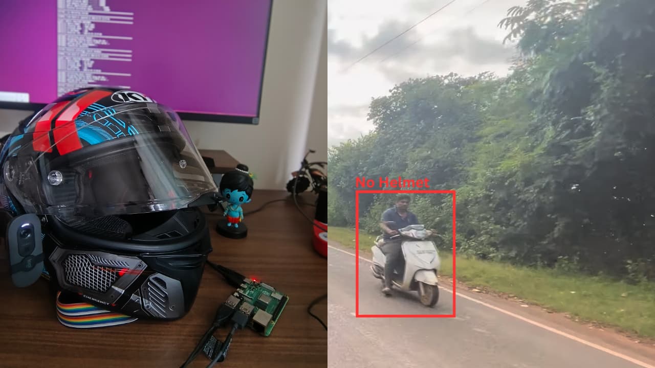 Bengaluru techie develops AI-powered helmet to detect traffic violators ...