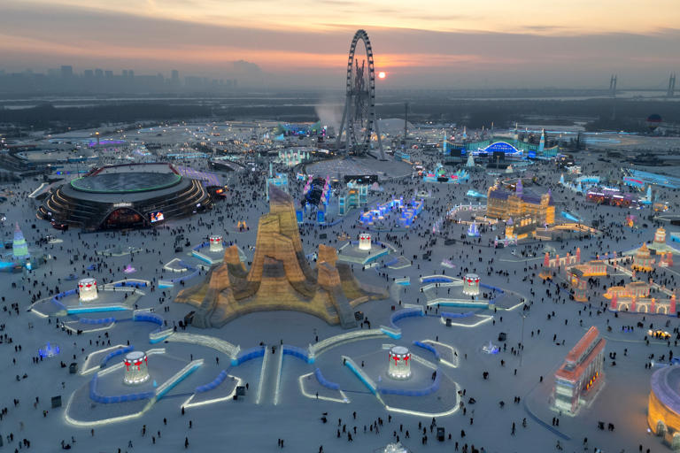 Pictures of the spectacular Harbin ice festival in northern China