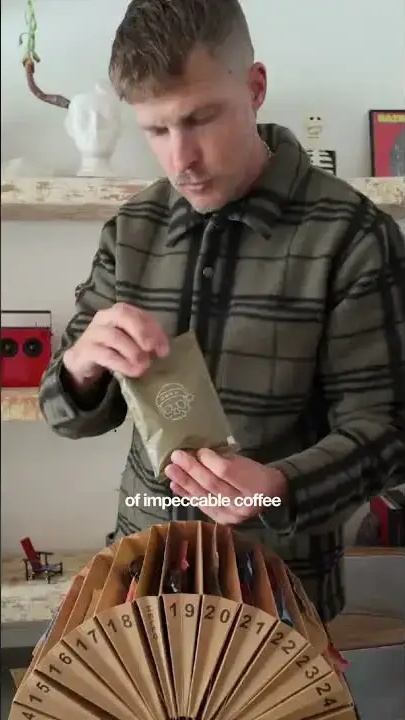 Onyx Coffee advent calendar unboxing - incredible packaging design