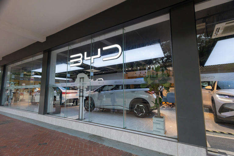 Tesla falls behind BYD as EV sales enter a post-subsidy era