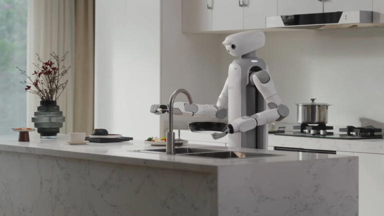 Video: New humanoid robot butler handles coffee, laundry and window ...