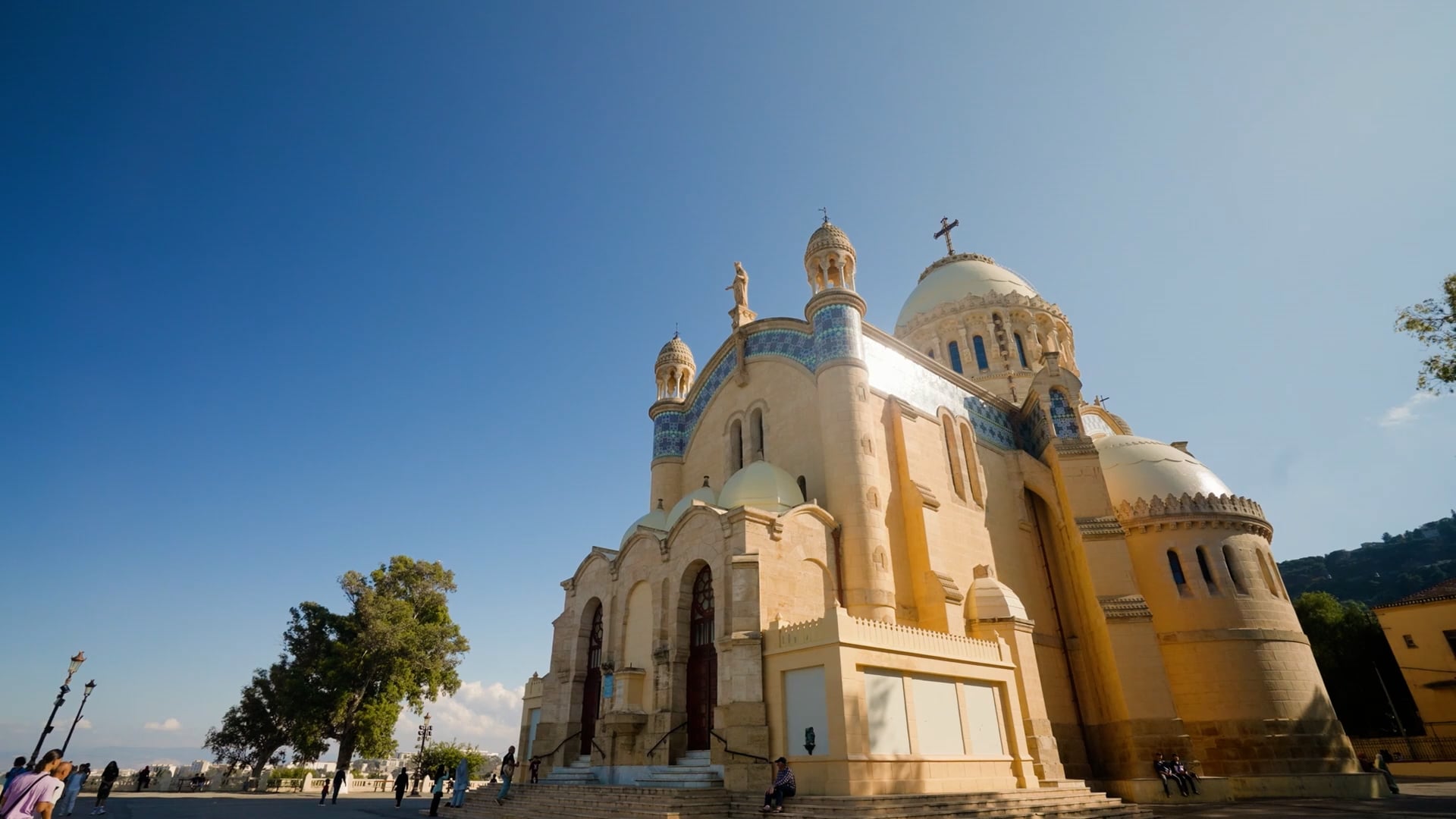 Aljir, Aljazair: Pemandangan casbah kuno dari drone