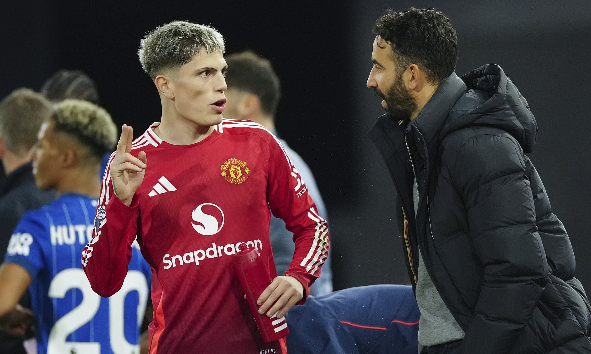 Alejandro Garnacho celebrates Ruben Amorim's Man United sacking after ...