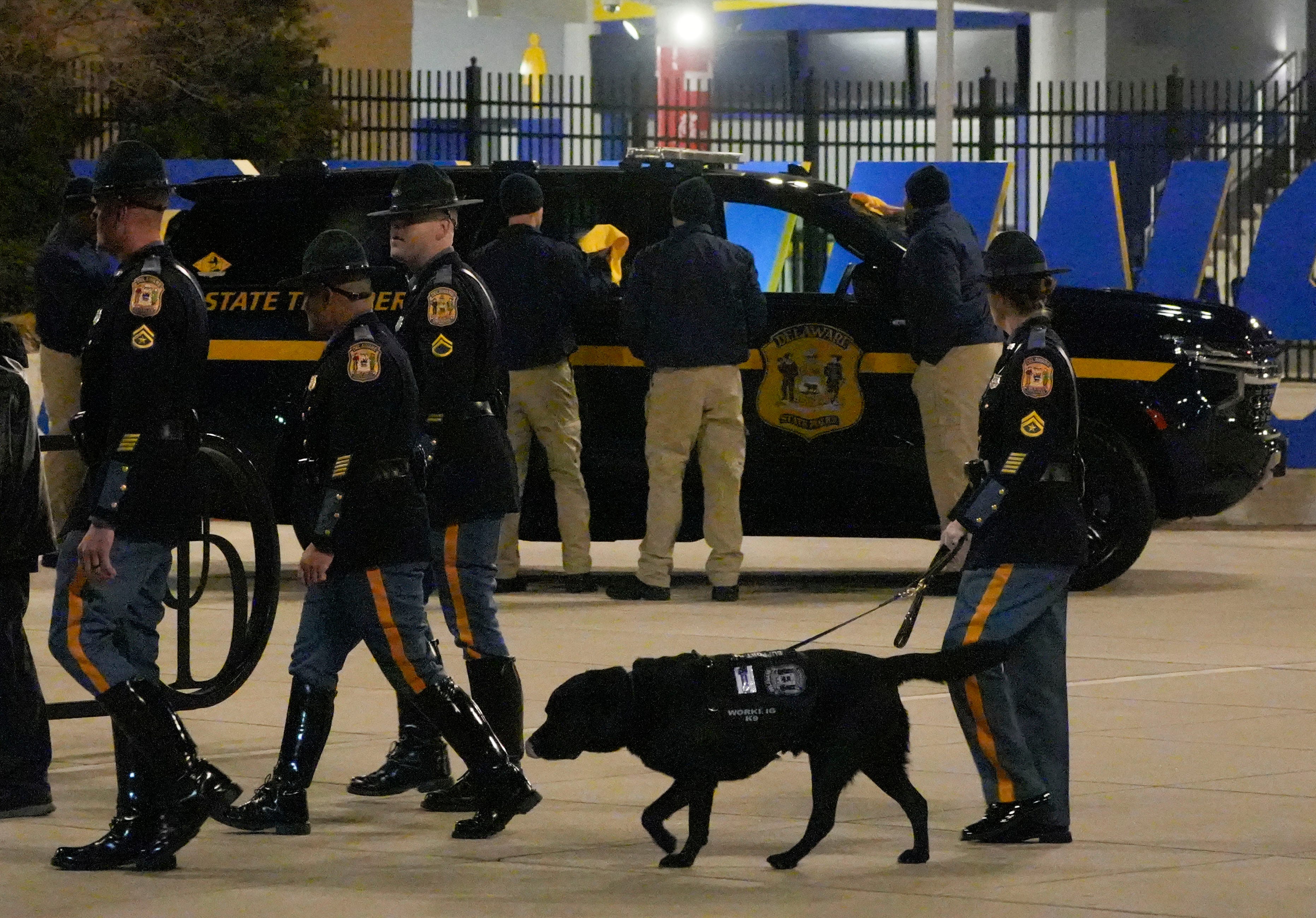Police arrive at UD to honor Delaware trooper Cpl. Snook. Live updates