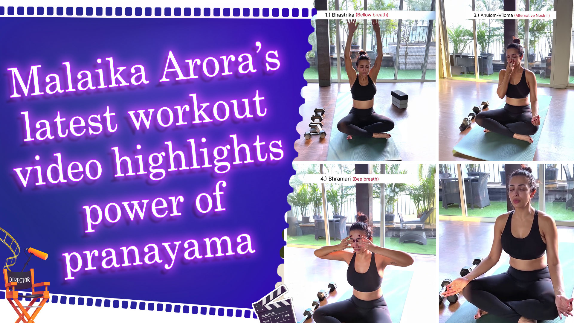 Malaika Arora shares glimpses of pranayama routine, continues to set ...