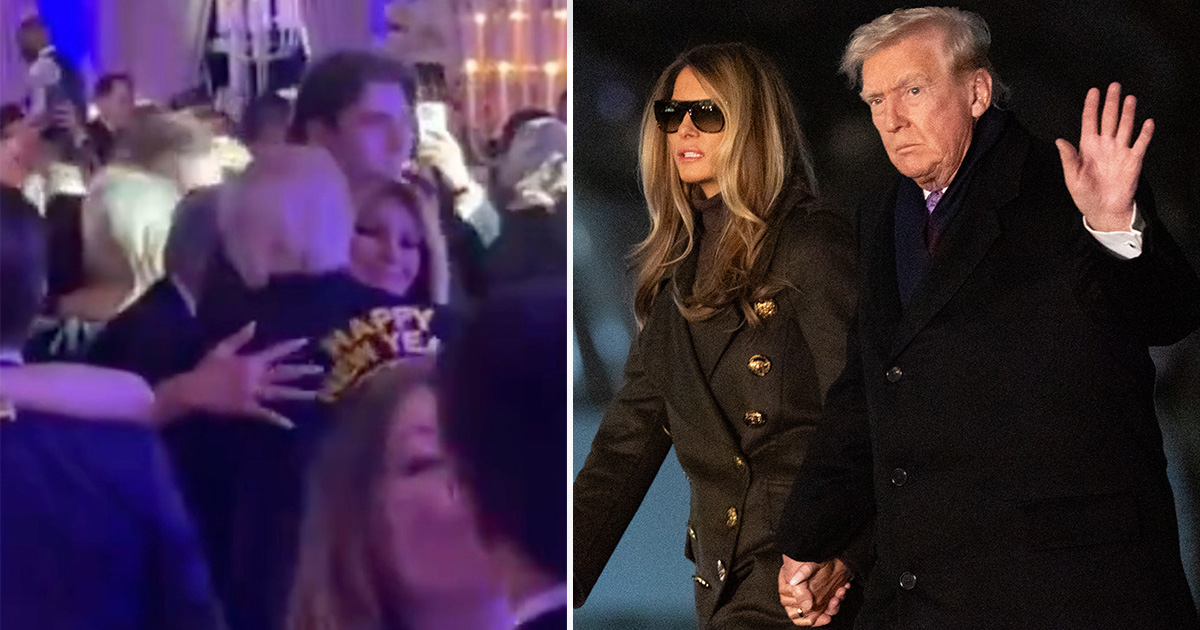 Donald and Melania Trump’s 'kiss' at Mar-a-Lago party sparks online debate