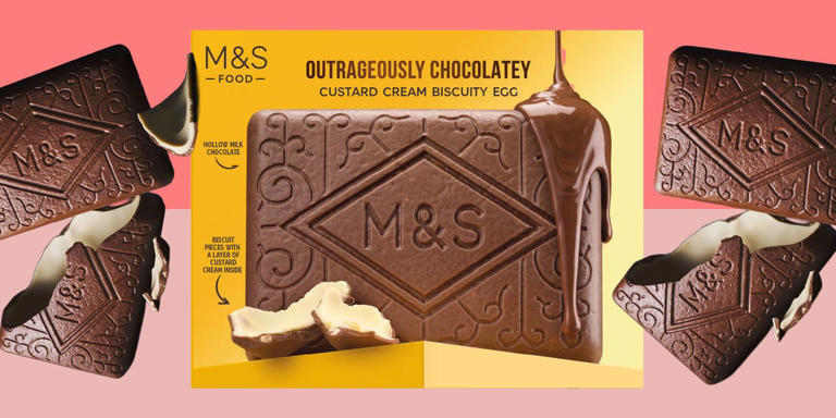 Back to work today? M&S’ custard cream Easter egg has returned and will ...