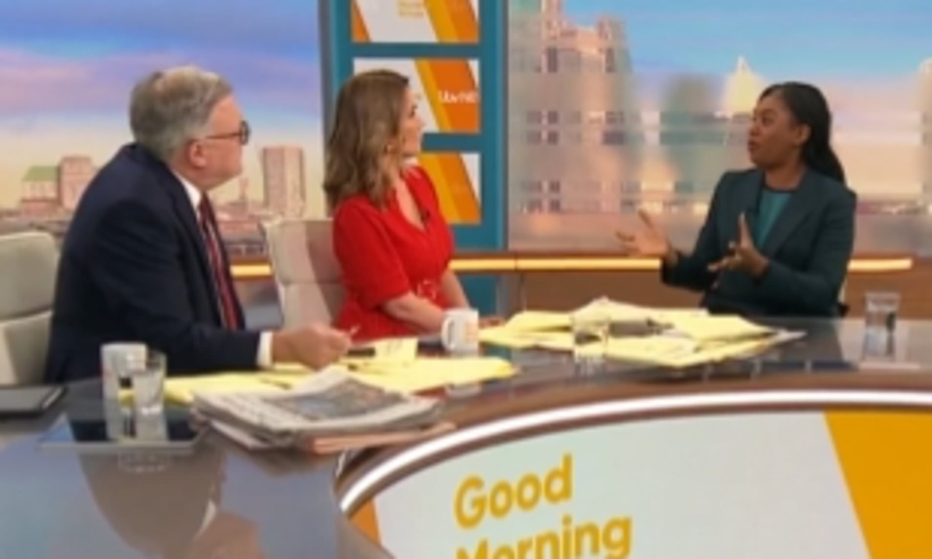 GMB's 'cramped' new studio sees hosts Ed Balls and Susanna Reid having ...