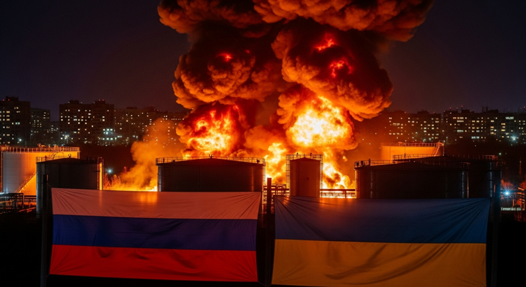 Rovenky : un dépôt pétrolier occupé touché par des frappes de drones ...
