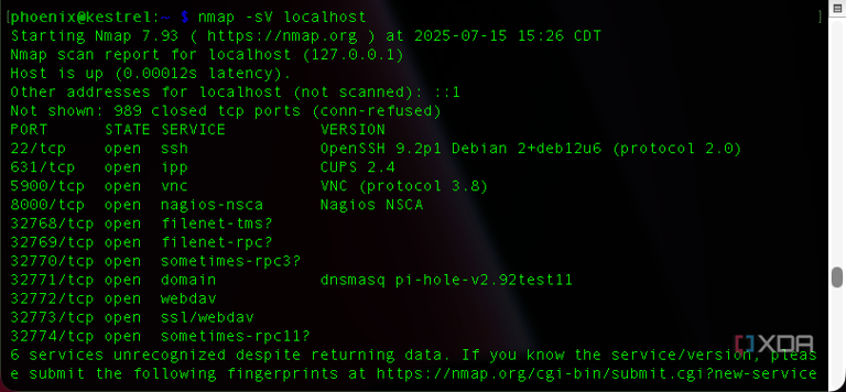 Port scanning your own network should be a monthly ritual