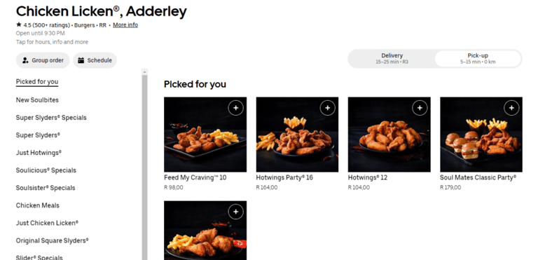 Chicken Licken menu with prices [updated 2026]