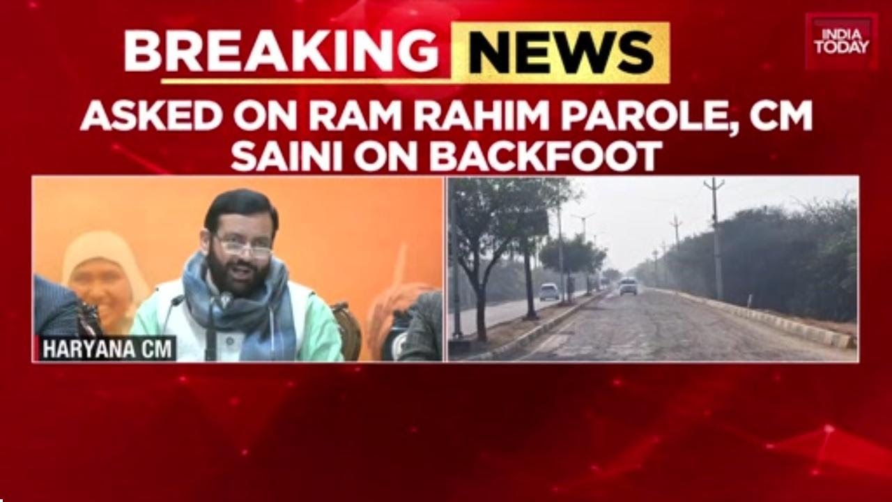 Haryana chief minister evades questions on Ram Rahim's parole controversy