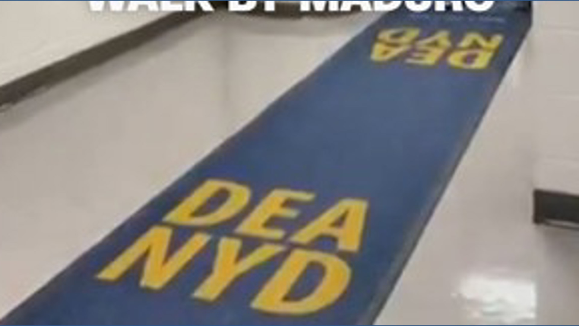 White House account posts apparent perp walk by Maduro