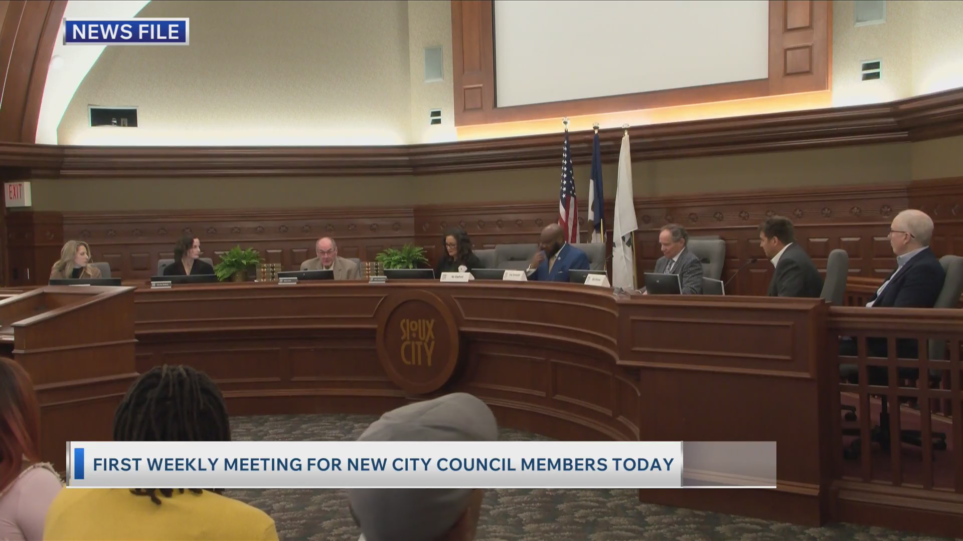 First weekly meeting for new city council members today