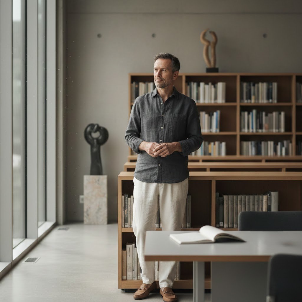 Clothing colours that suggest calm and clear thinking