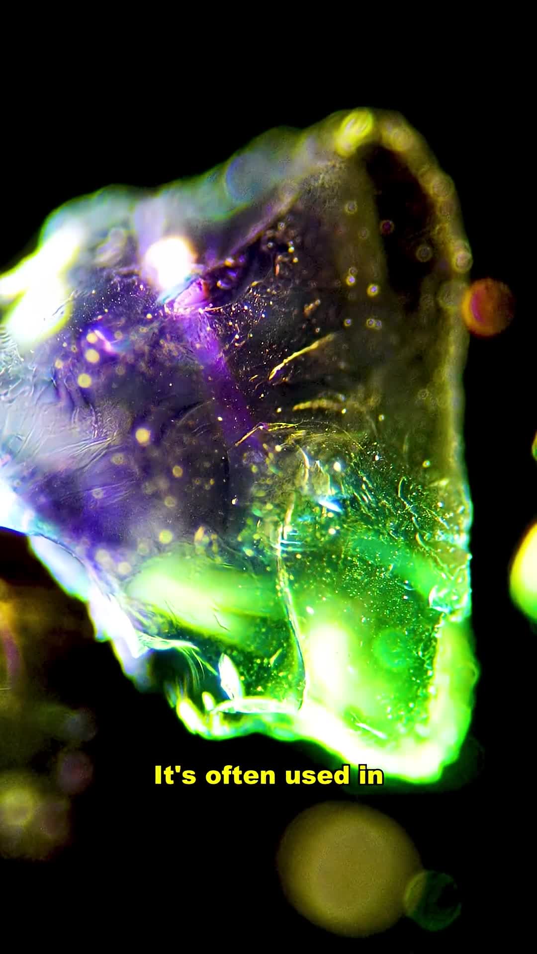 World's most expensive gel under the microscope!