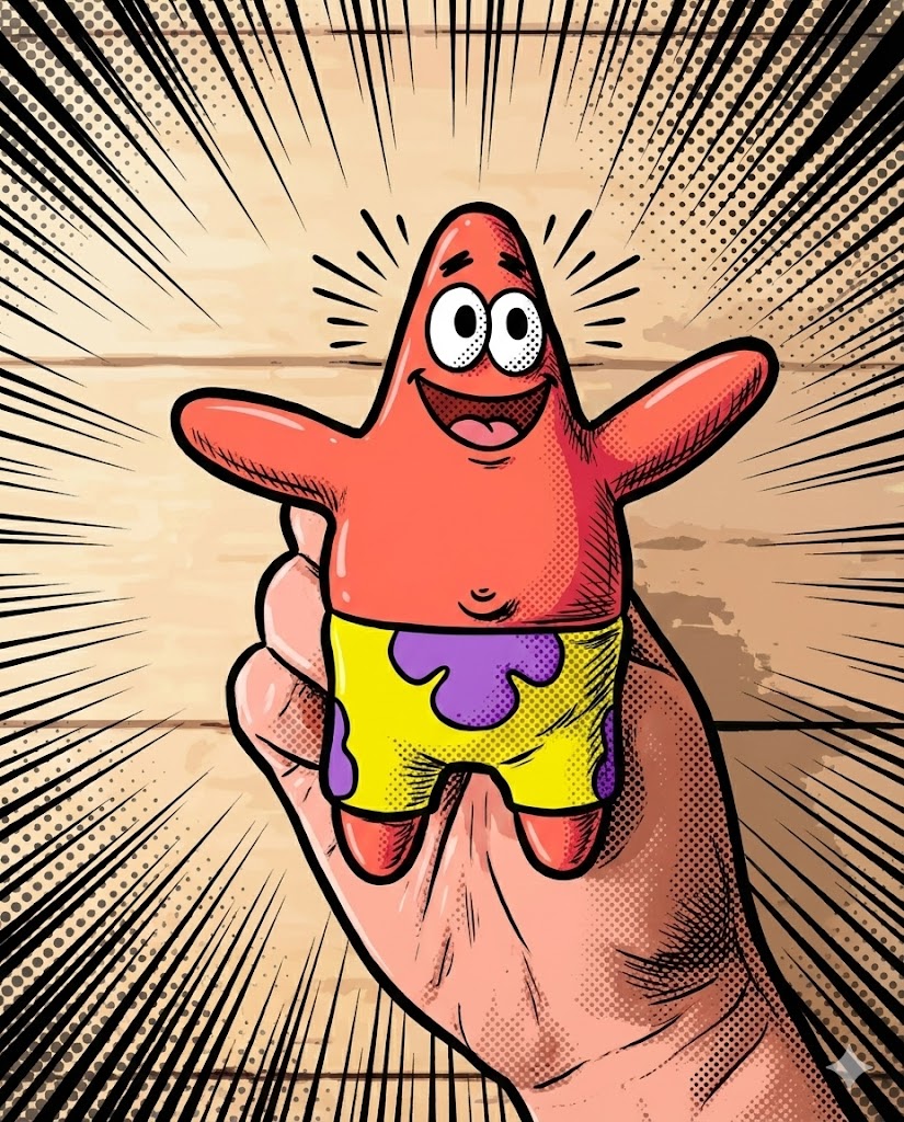 Crafting Patrick Star with needle felting art