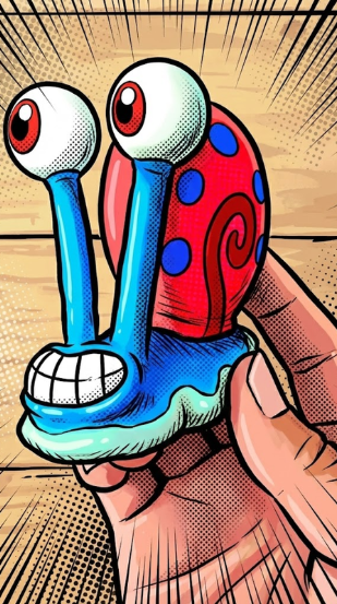 Crafting a real-life Gary the snail with needle felting