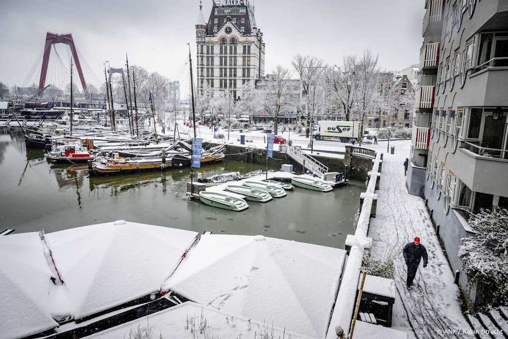 Vertraging in haven Rotterdam door winters weer