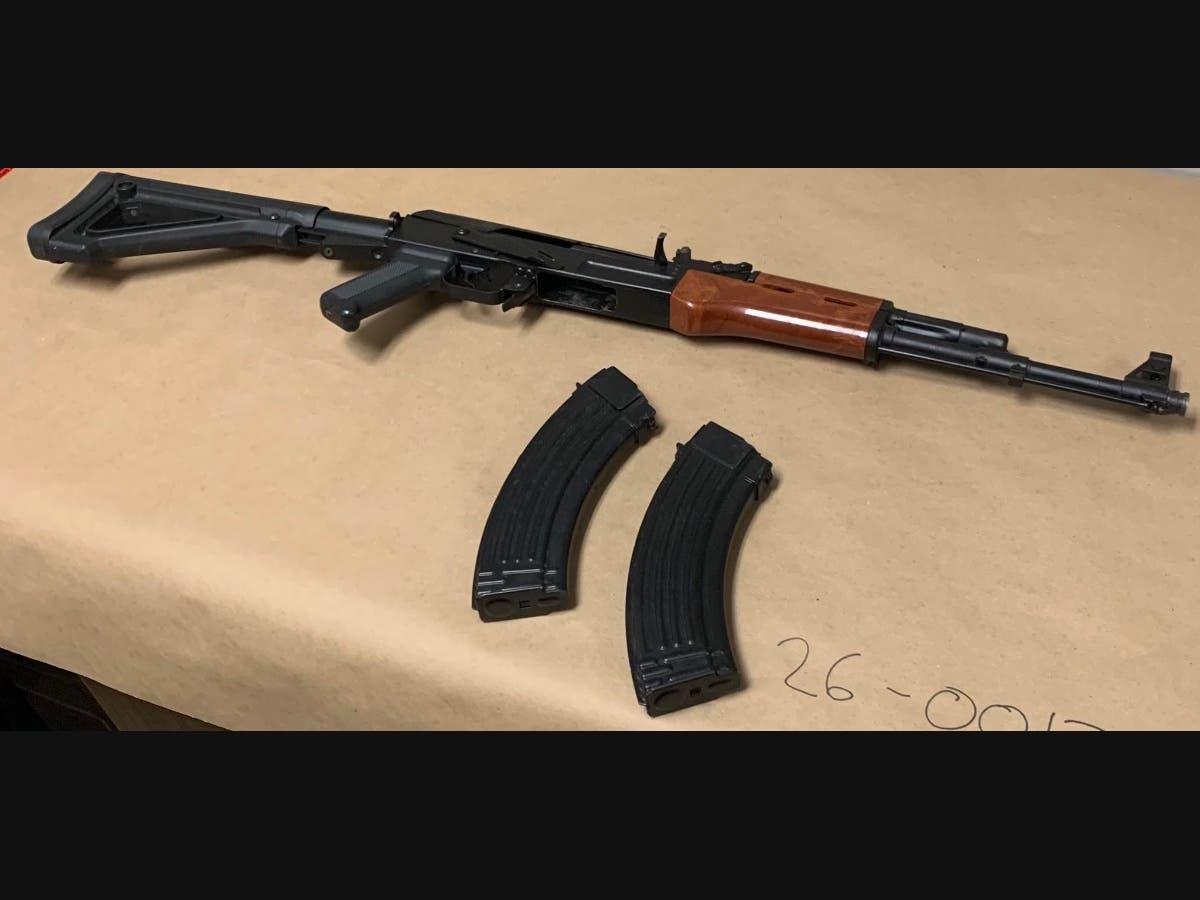 AK-47 and an untraceable 'ghost gun' seized after report of a man ...