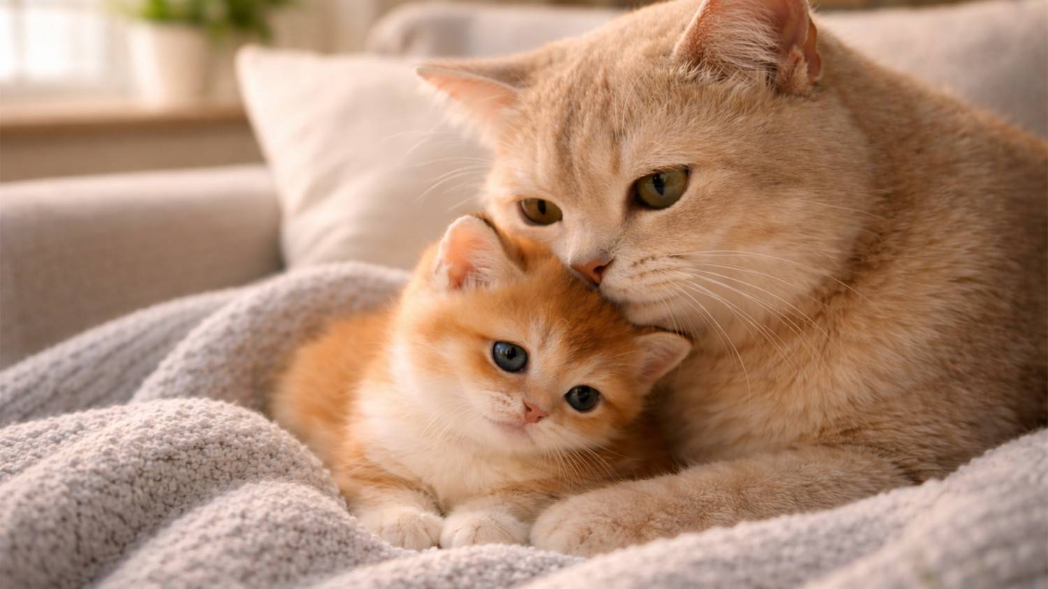 Softest hugs on the rainy morning