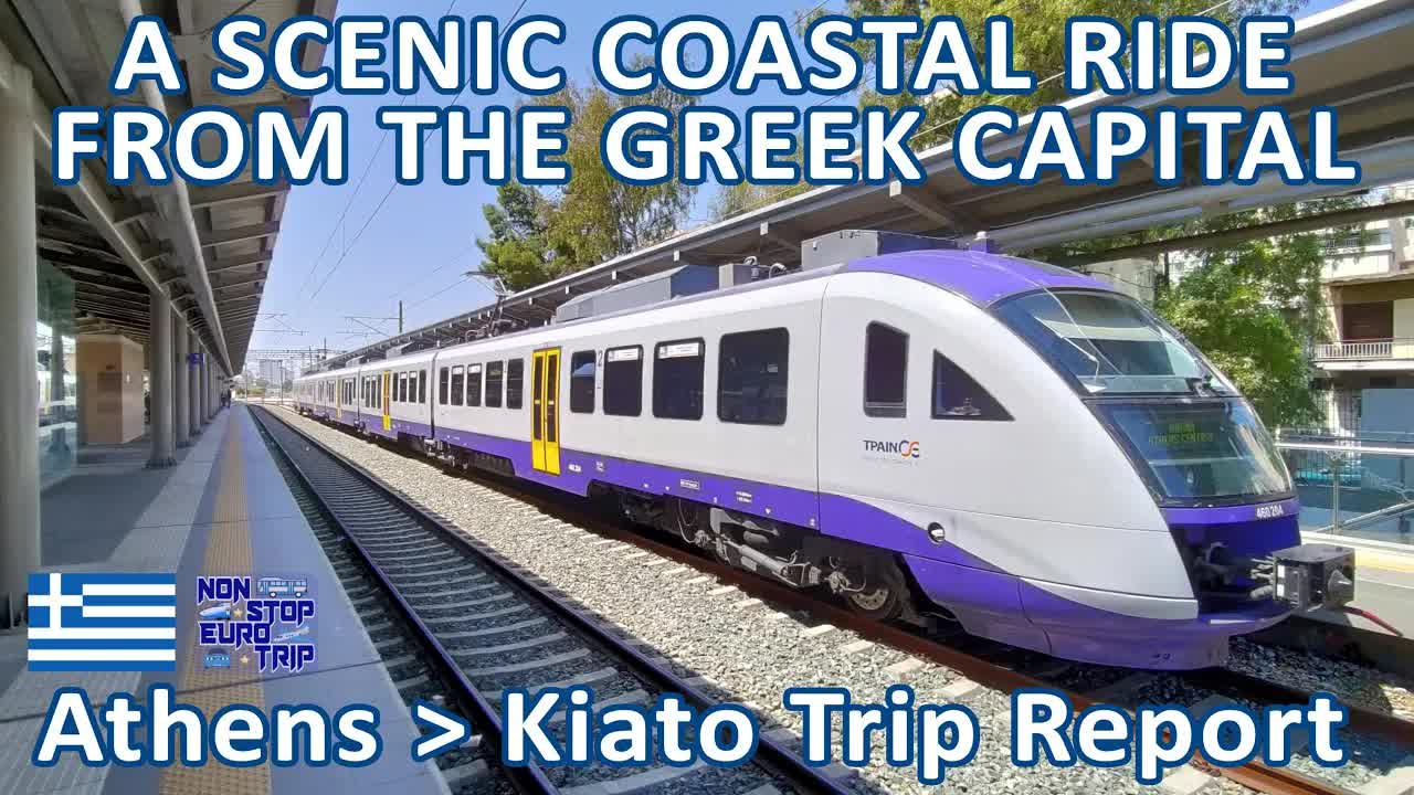 A scenic coastal ride from Athens / TrainOSE Siemens Desiro review ...