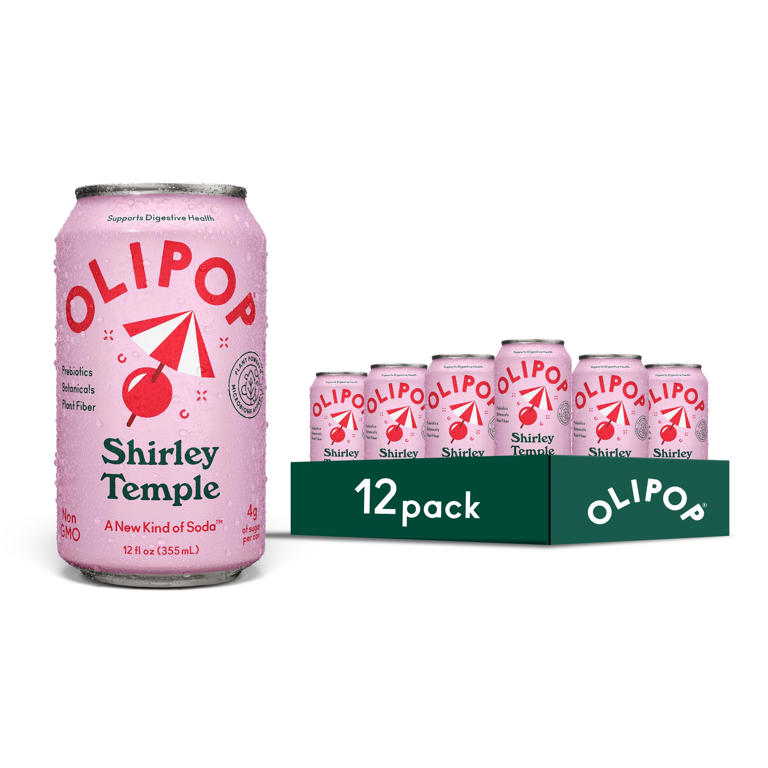 OLIPOP's latest drop is a crisp, low-calorie Shirley Temple-flavored soda