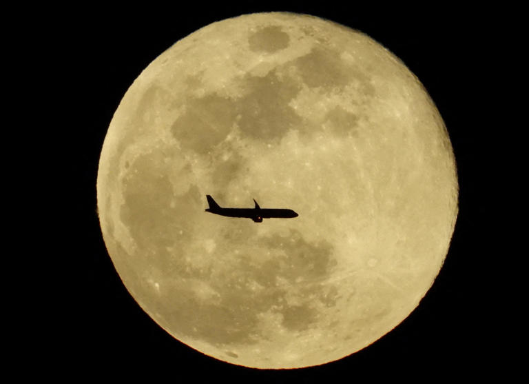 Wolf moon, the first supermoon of 2026, lights up the sky. See photos.