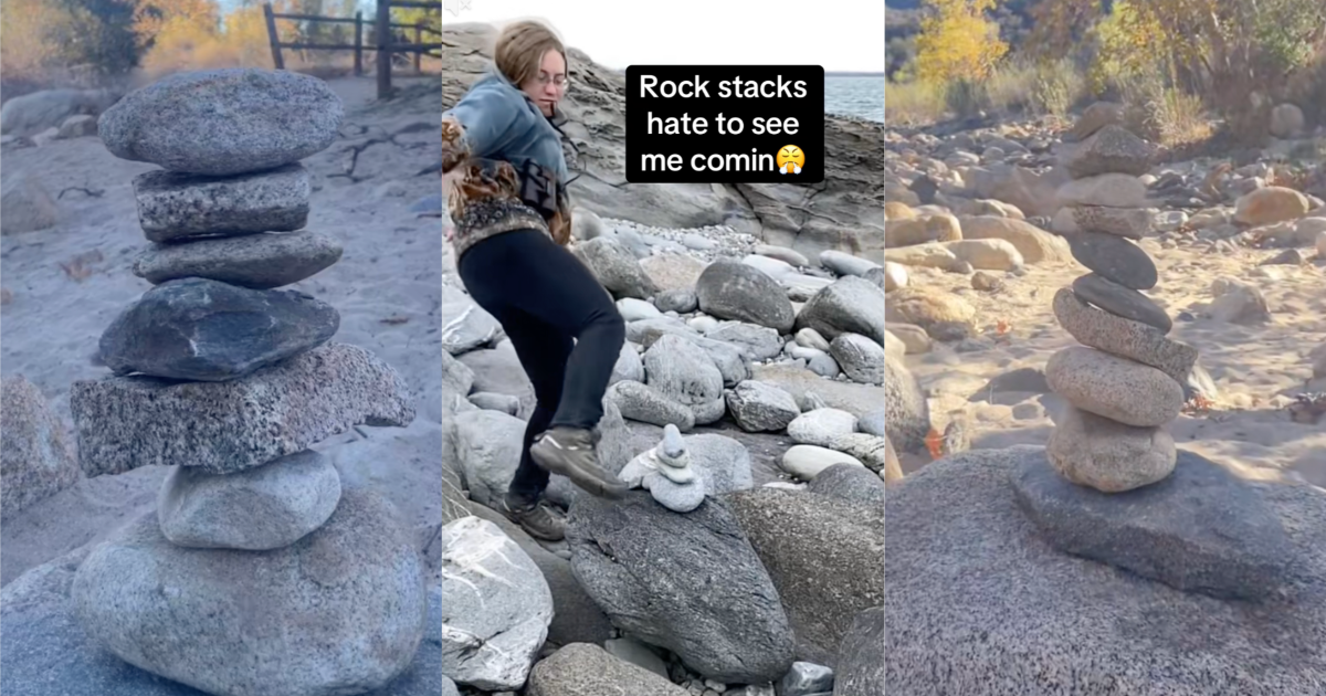 Hikers have different opinions about whether it’s bad to stack rocks ...