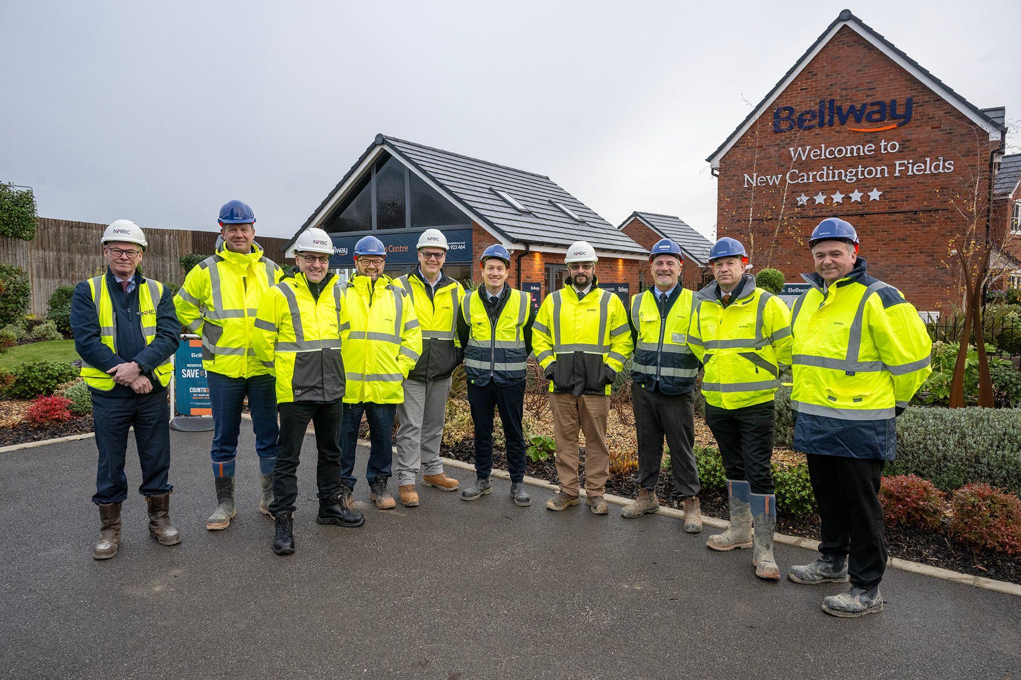 Bellway showcases New Cardington developments during NHBC CEO’s visit