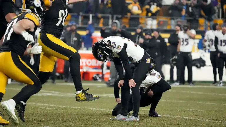 Priest blesses Steelers end zone where Ravens kicker misses playoff ...