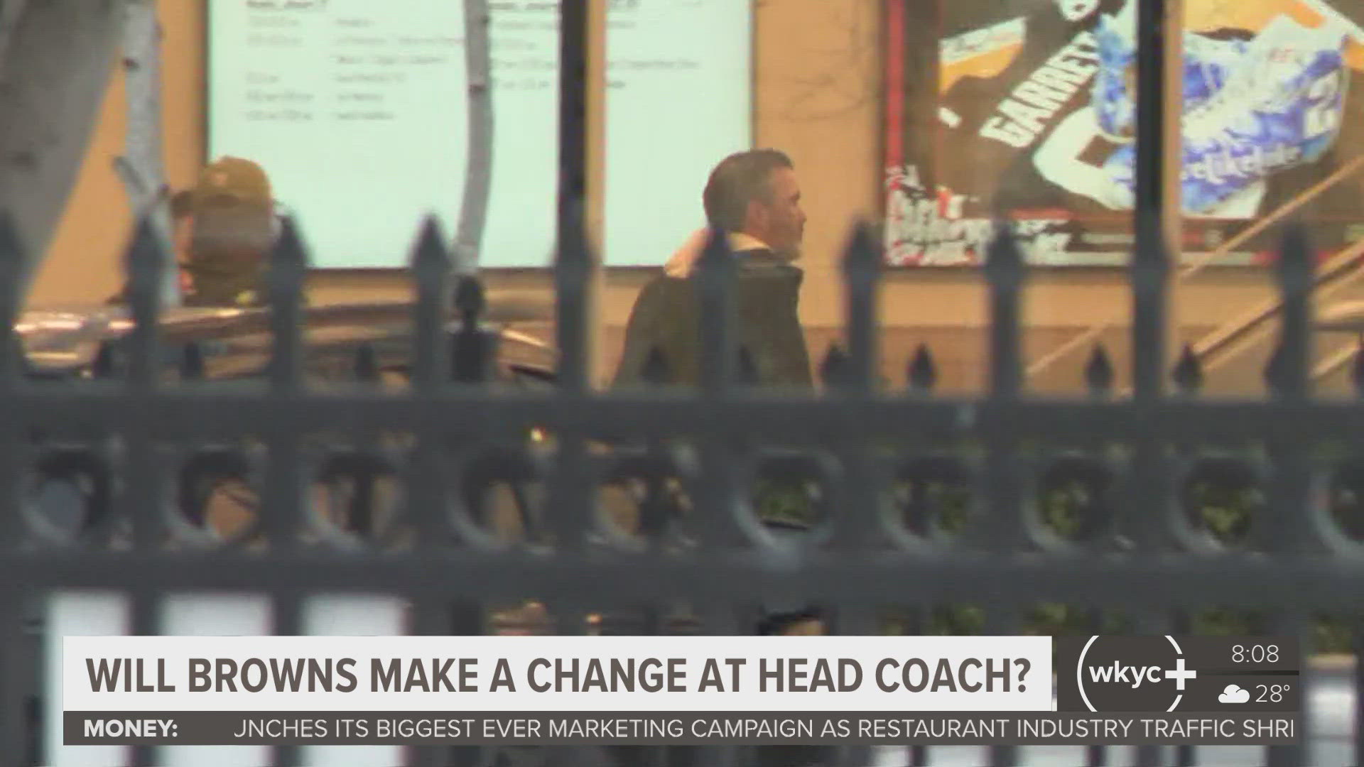 Coach Kevin Stefanski arrives at Cleveland Browns facility in Berea ...