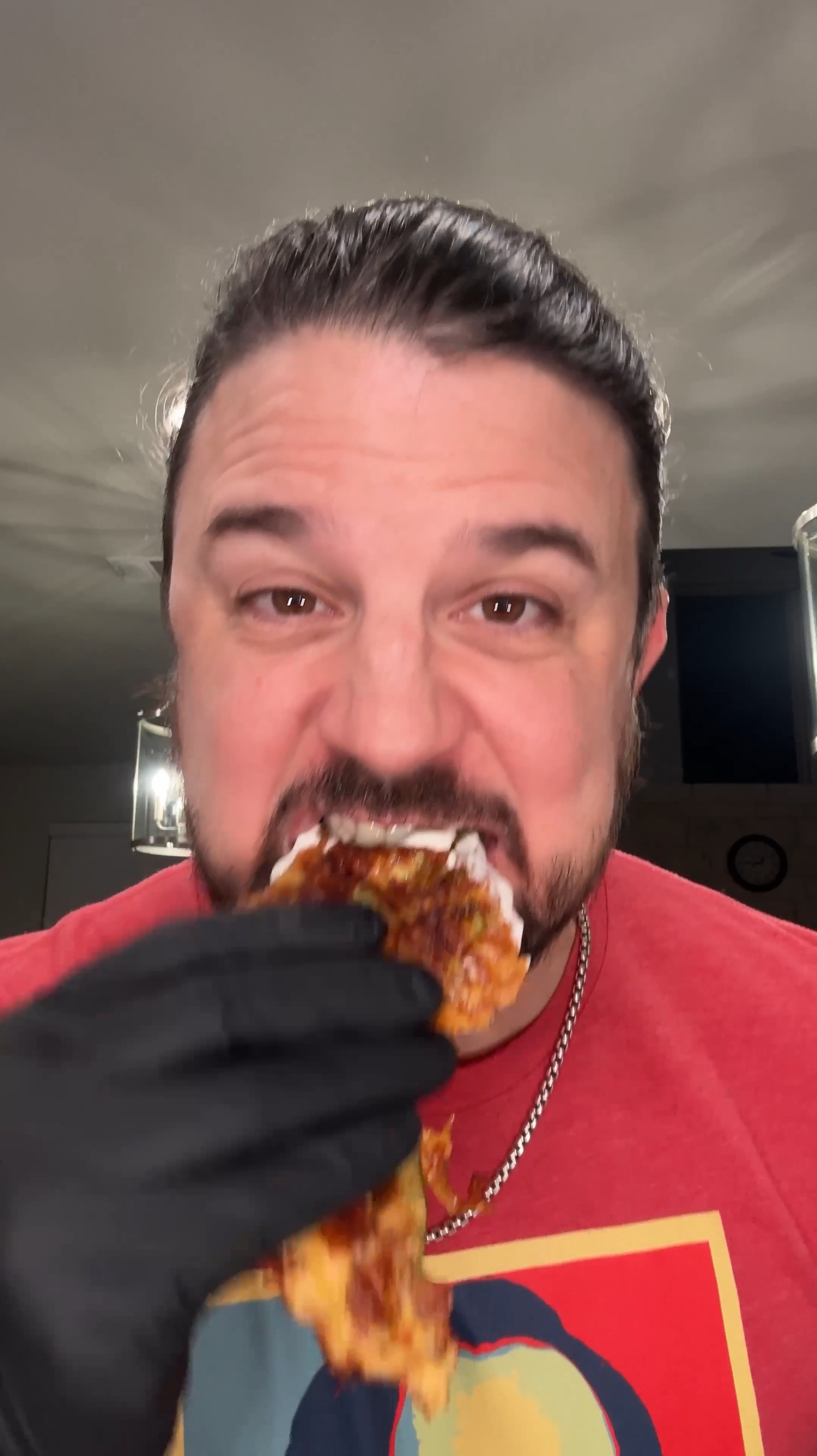 Pickle cheese waffle