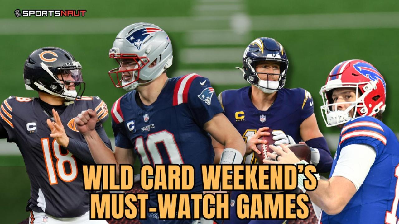 Wild card weekend: Top 3 must-watch NFL playoff games!