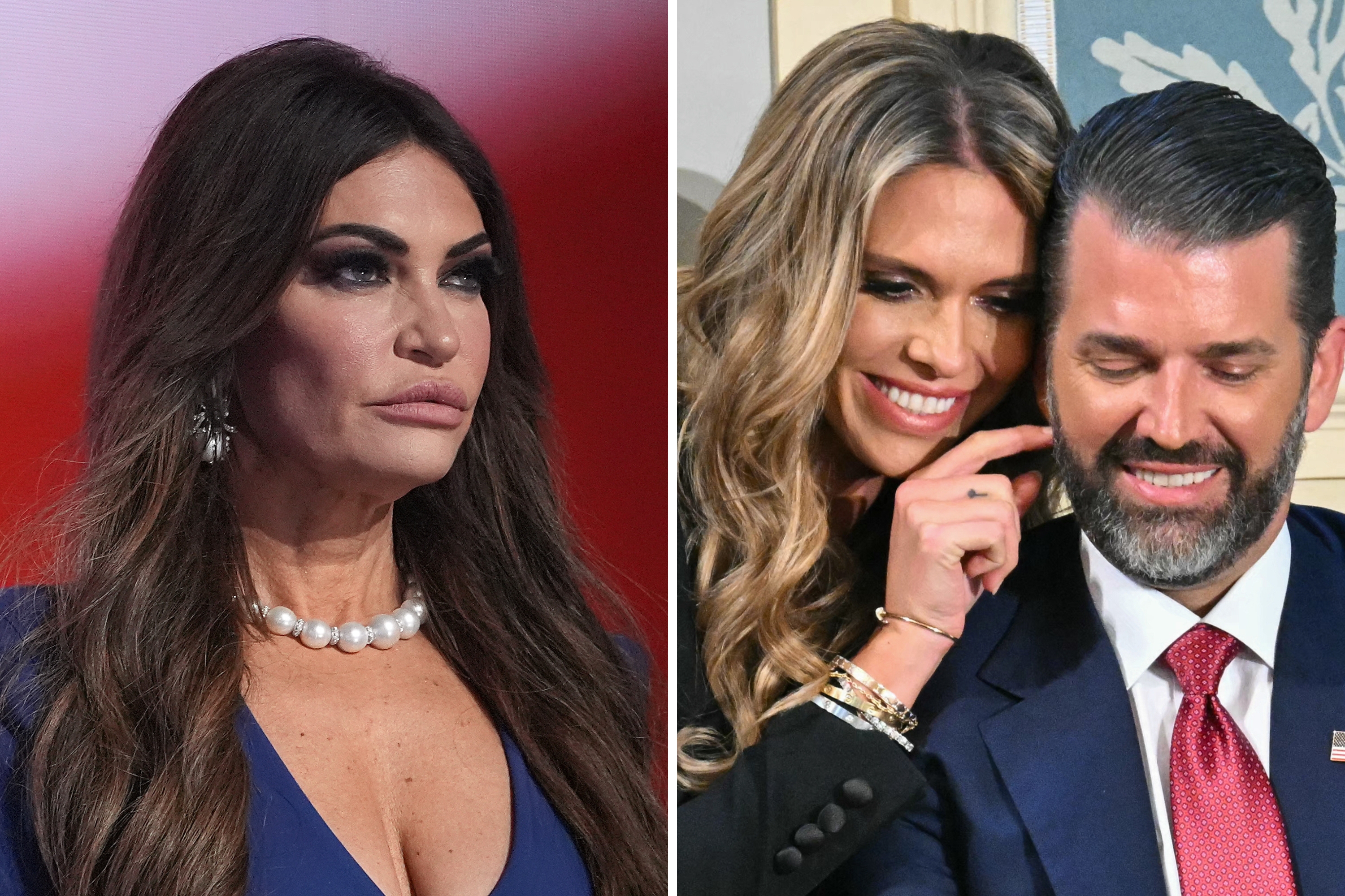 Kimberly Guilfoyle reacts to Donald Trump Jr's engagement