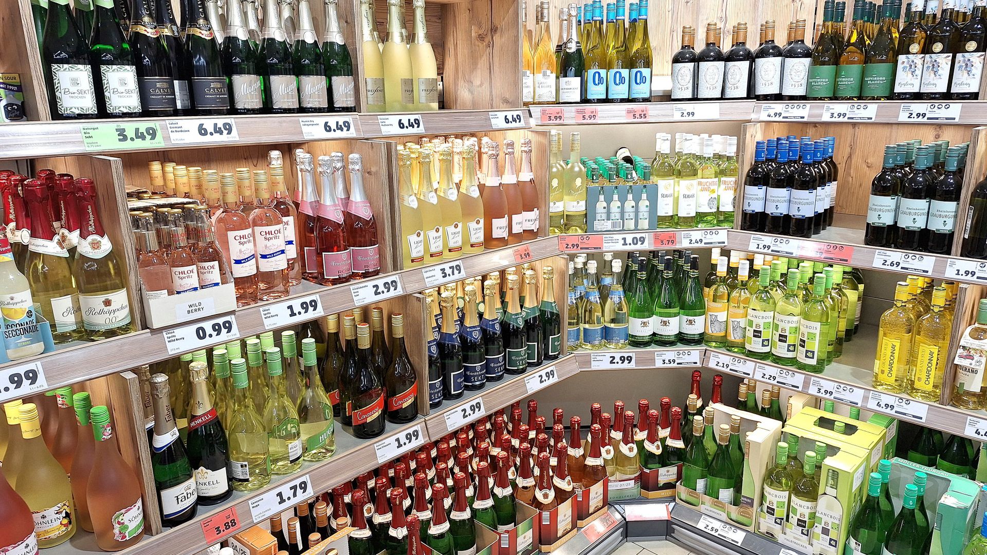 Alkohol in Deutschland billiger als fast überall in Europa