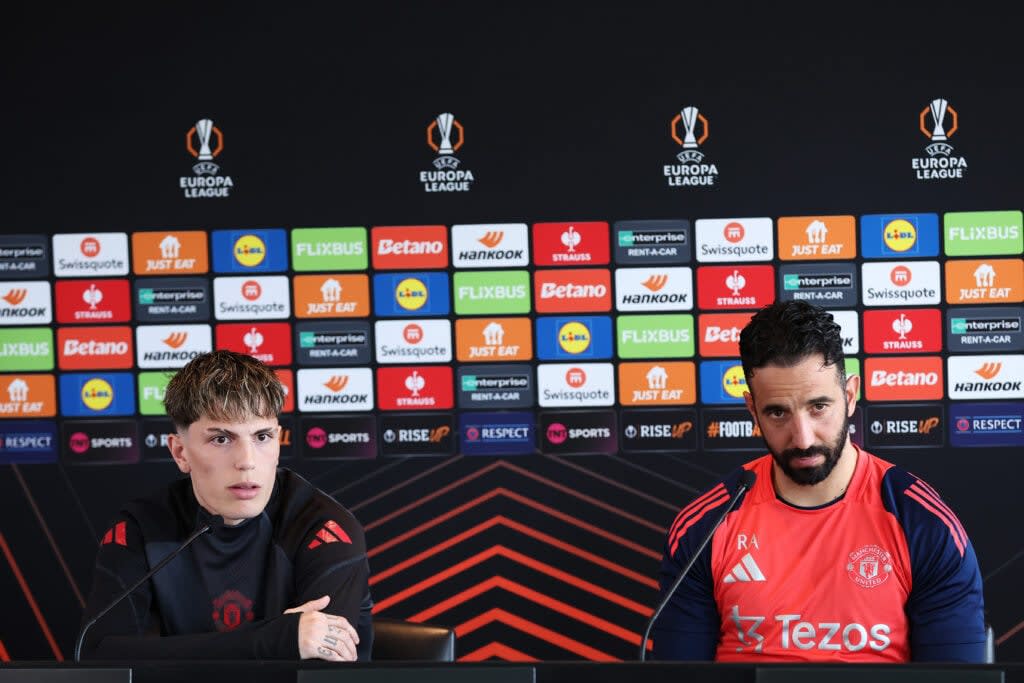 Alejandro Garnacho reacts as Man Utd call time on Ruben Amorim spell