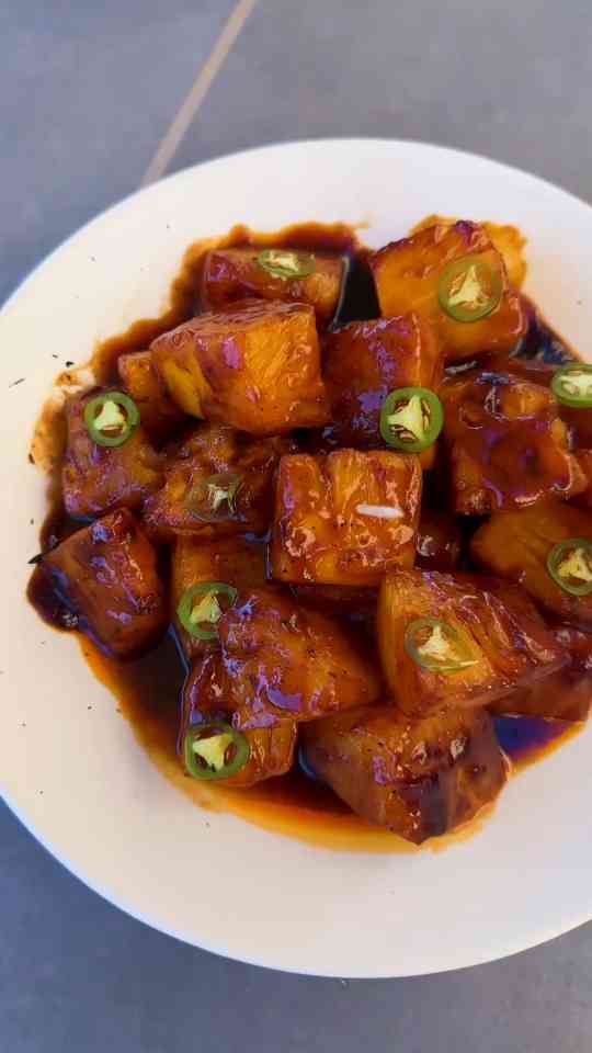 Delicious burnt pineapple BBQ recipe