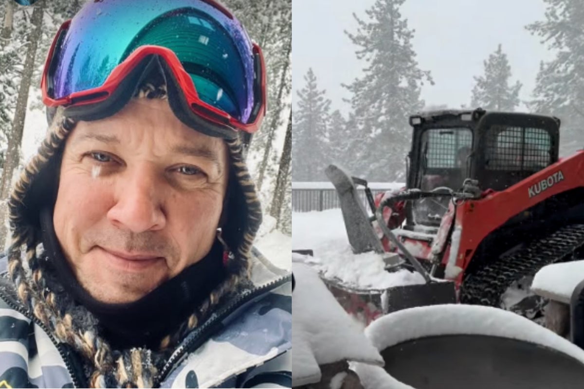 Jeremy Renner drives snowplow three years after near-fatal accident