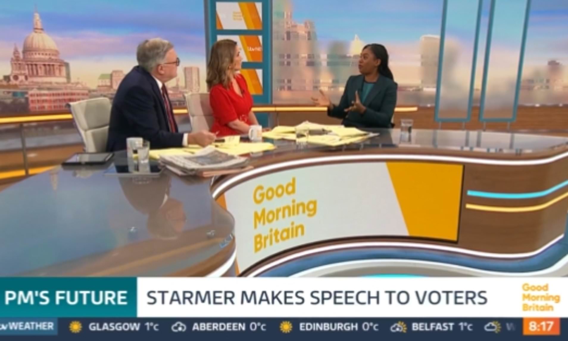 GMB's 'cramped' new studio sees hosts Ed Balls and Susanna Reid having ...