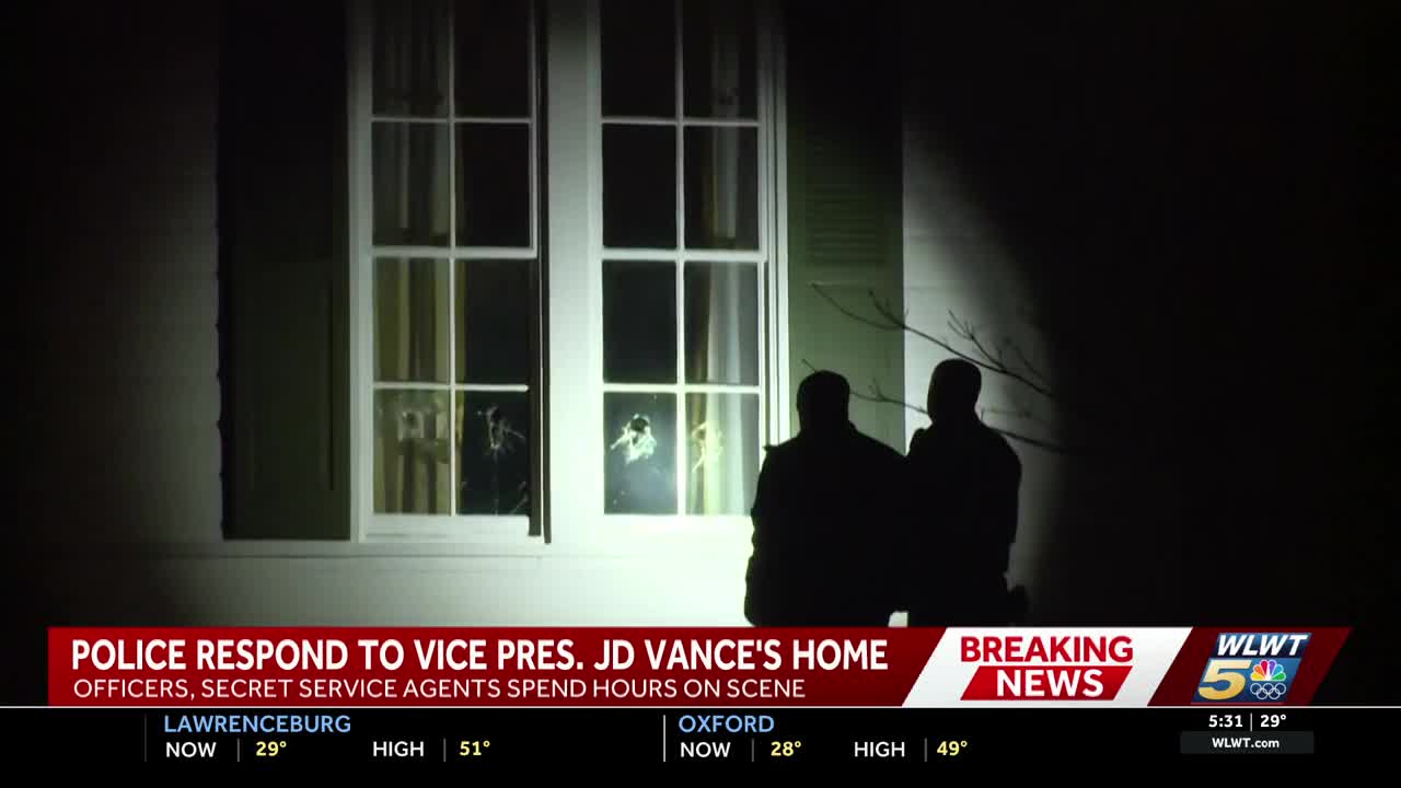 Cincinnati police respond to home of VP JD Vance as part of hours-long ...