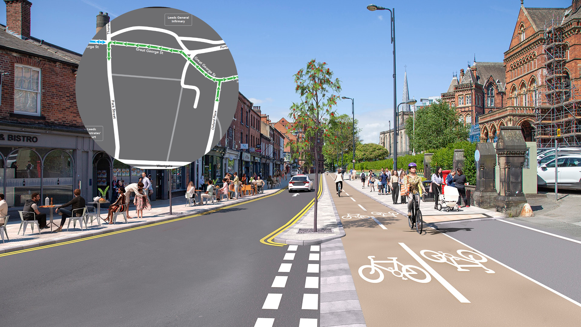 This is when Leeds city centre street will become one-way as work ...