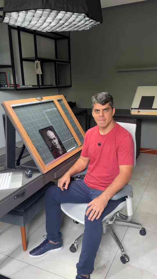 Desenhando o rosto do Matt Damon: tutorial passo a passo