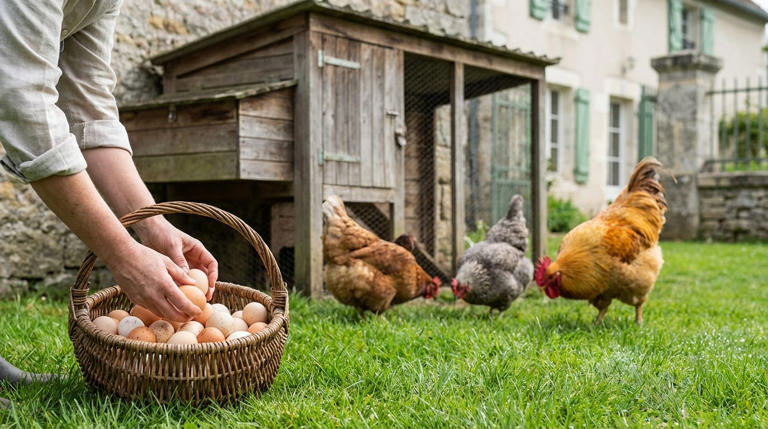 J’ai 2 poules et un coq dans mon jardin, voici combien d’œufs je ...