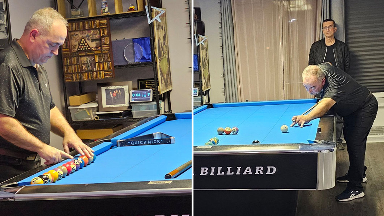 Talented pool player sets new world record for trick shots