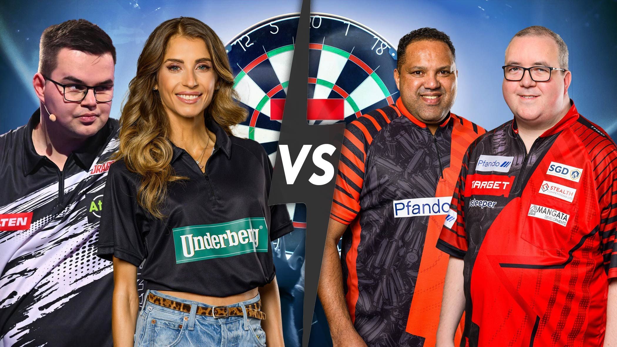 Gruppenphase: Cathy Hummels & Gian van Veen vs. Ailton & Stephen Bunting
